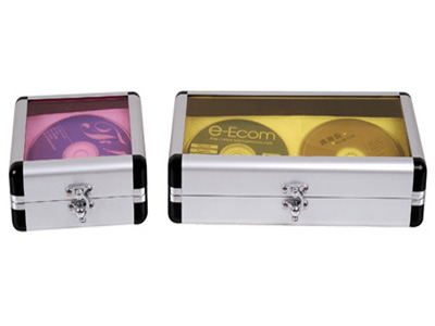 Lockable CD Storage Aluminium Carrying Case , Acrylic Waterproof ...